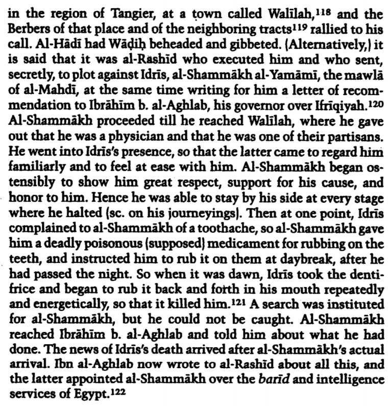 Idris I – Medieval Islamic History